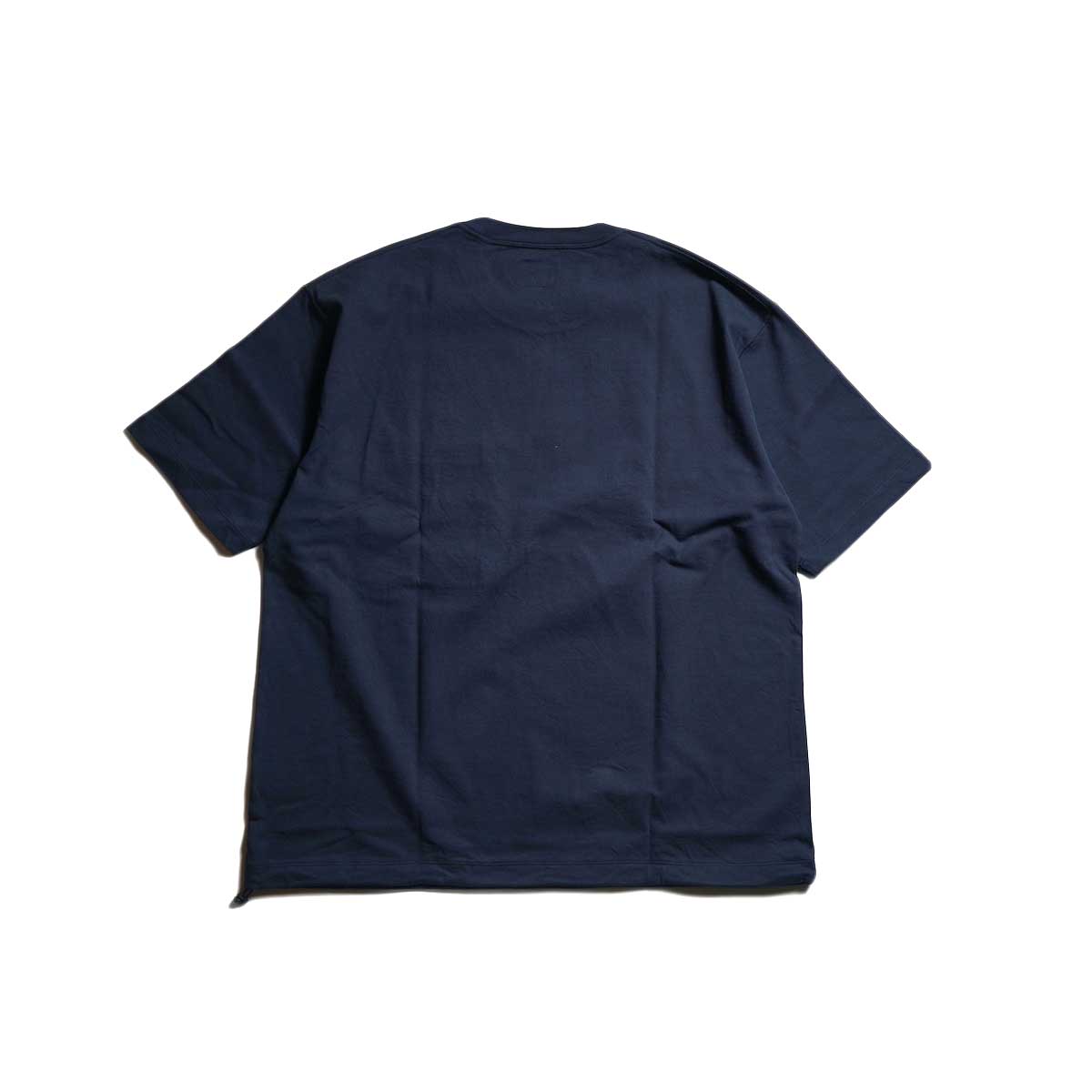 CURLY&Co. / DRAWSTRING POCKET TEE (Navy)