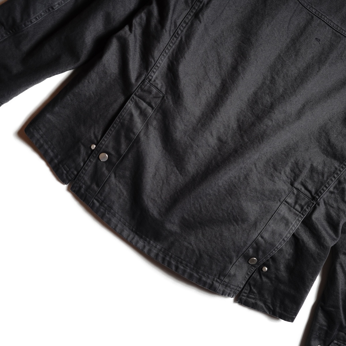 nonnative / RIDER JACKET COTTON DRILL PIGMENT DYE WITH WINDSTOPPER® (Black)